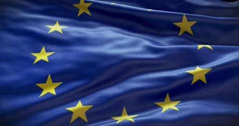European Union flag waving animation 4K.... | Stock Video | Pond5