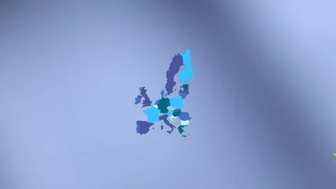 Eu Map Stars Stock Video Footage | Royalty Free Eu Map Stars Videos | Pond5