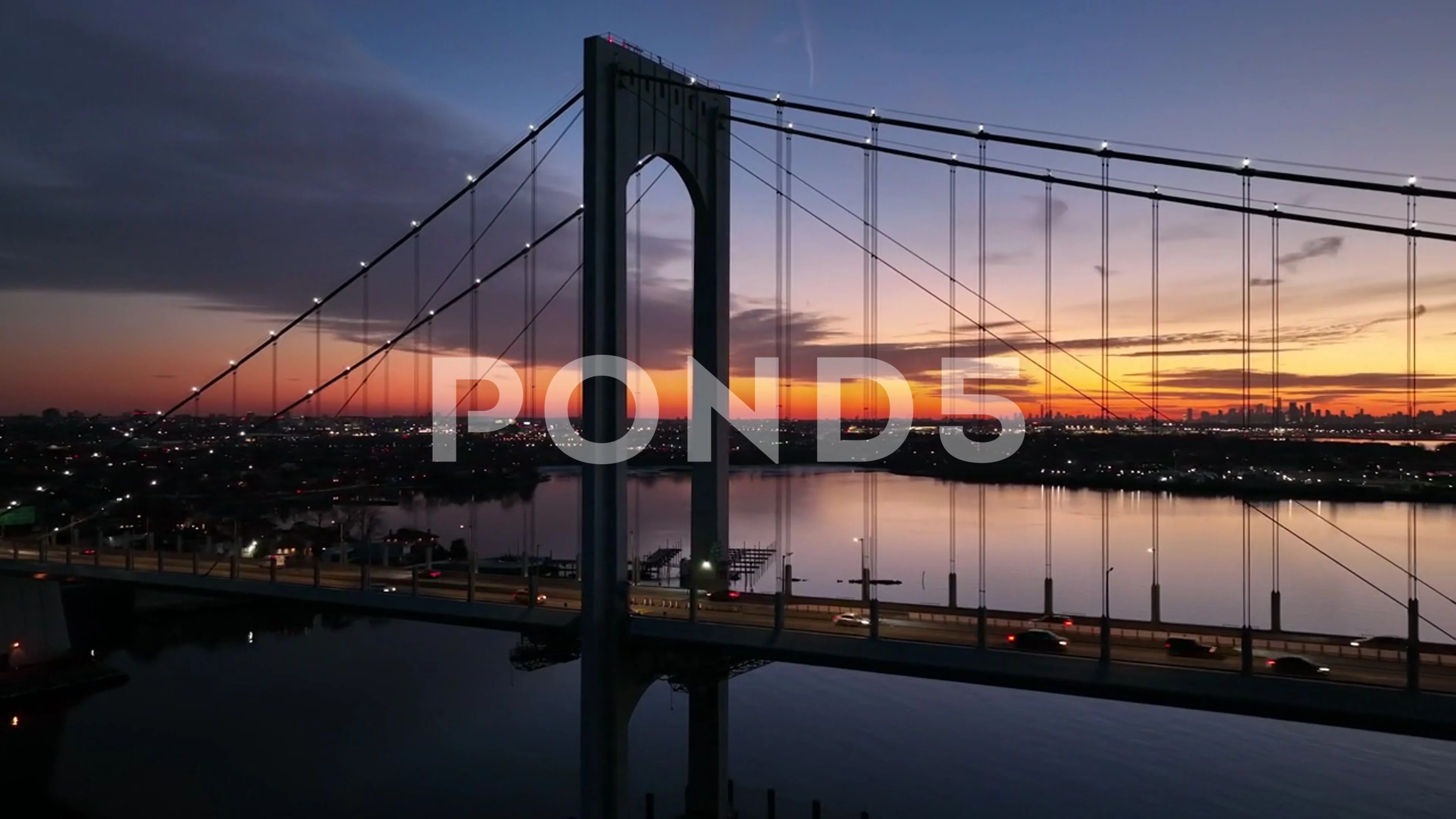 Whitestone Bridge At Night