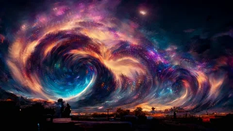 Evening Sky and Clouds, Animation Loop | Stock Video | Pond5