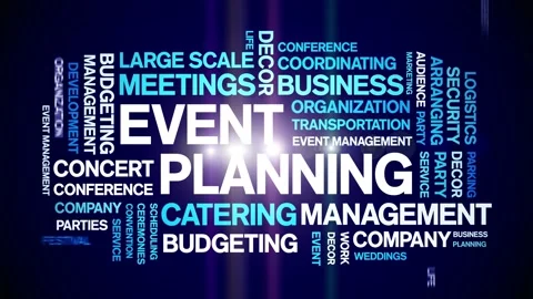 Event Planning animated word cloud,anima... | Stock Video | Pond5
