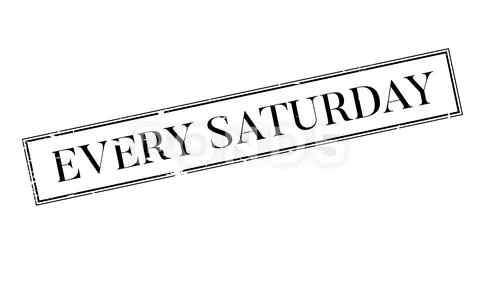 Every Saturday rubber stamp: Royalty Free #74473194