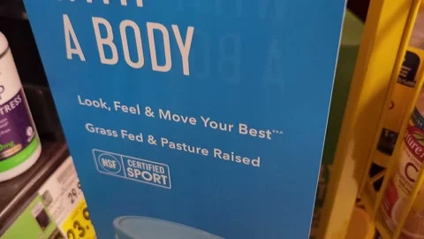 For Everybody with A body Signage Store ... | Stock Video | Pond5