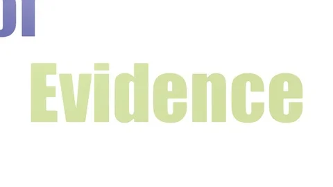 Evidence Animated Word Cloud Isolated On... | Stock Video | Pond5