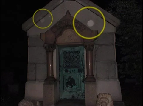 Evidence from ghost hunters showing spec... | Stock Video | Pond5