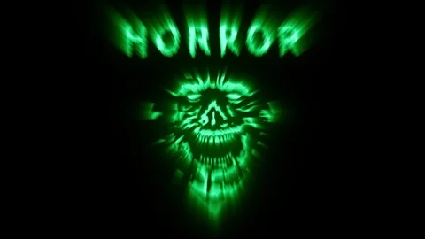 Evil laughing skull of a monster. 2D ani... | Stock Video | Pond5