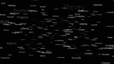 EVOLUTION Keywords Animation, Background... | Stock Video | Pond5