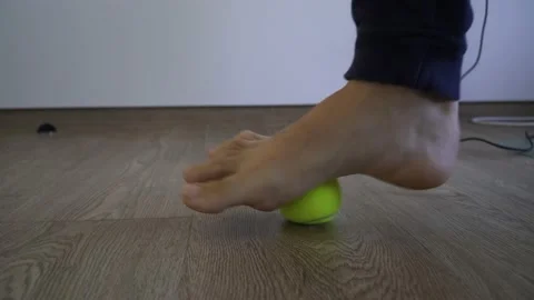 Example of an exercise of rolling a tenn... | Stock Video | Pond5