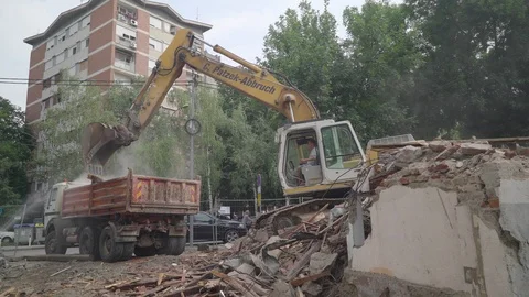 Demolition Waste Stock Video Footage | Royalty Free Demolition Waste ...