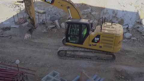 Excavator Shadow Stock Footage ~ Royalty Free Stock Videos | Pond5
