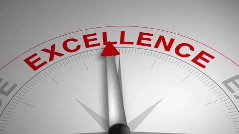 Excellence Word or Text Gauge Arrow Comp... | Stock Video | Pond5