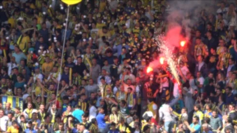 Excited and happy fans hugging, dancing ... | Stock Video | Pond5