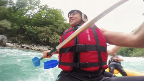 Woman Rafting Stock Footage ~ Royalty Free Stock Videos | Pond5