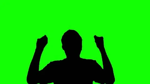 Silhouette Green Screen Man Stock Video Footage | Royalty Free ...