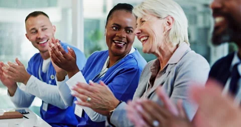 Nurses Clapping Stock Footage ~ Royalty Free Stock Videos | Pond5
