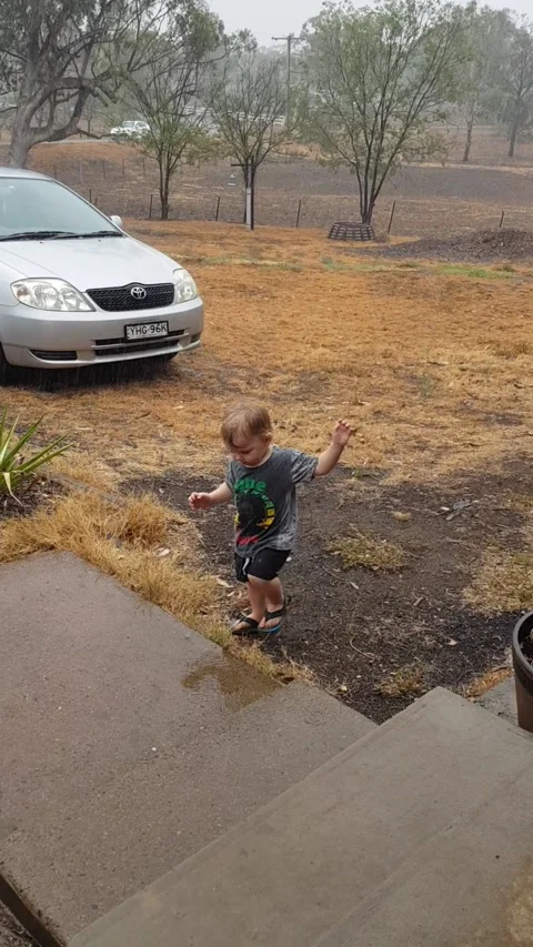 Excitement From Rain Stock Footage ~ Royalty Free Stock Videos | Pond5