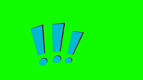 Exclamation mark animation | Stock Video | Pond5
