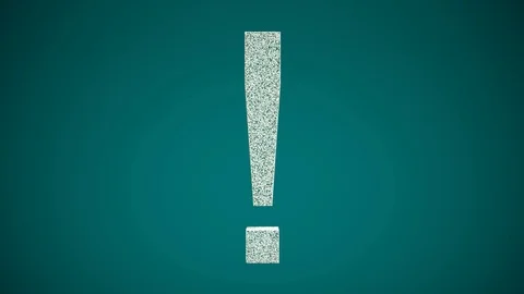 Exclamation Mark 3D Stock Footage ~ Royalty Free Stock Videos | Pond5