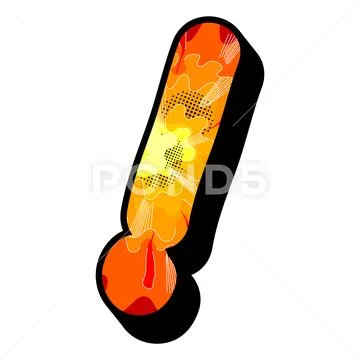 Exclamation mark filled with comic book explosion, background.: Royalty ...