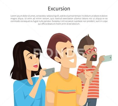 Excursion Poster Text Sample Vector Illustration: Royalty Free #92574462