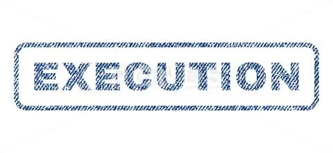 Execution Text Textile Seal Stamp Watermark: Royalty Free #73227186