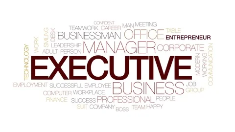 Executive animated word cloud, text desi... | Stock Video | Pond5