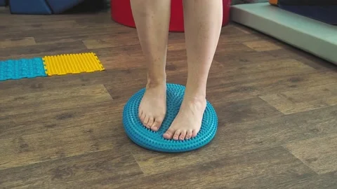 Exercises on feet for sensory integratio... | Stock Video | Pond5