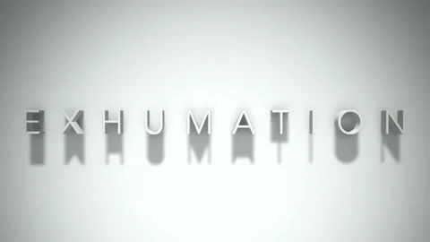 Exhumation 3D title animation with shado... | Stock Video | Pond5