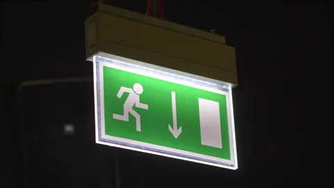 Blinking Exit Sign Stock Videos – Royalty-Free HD & 4K Videos | Pond5