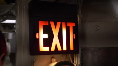 Exit Sign Stock Footage ~ Royalty Free Stock Videos | Page 6