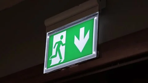 Exit Signal Icon Stock Footage ~ Royalty Free Stock Videos | Pond5