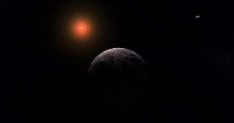 Exoplanet Proxima Centauri B approaching... | Stock Video | Pond5