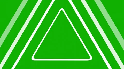 Expanding digital triangle shapes green ... | Stock Video | Pond5