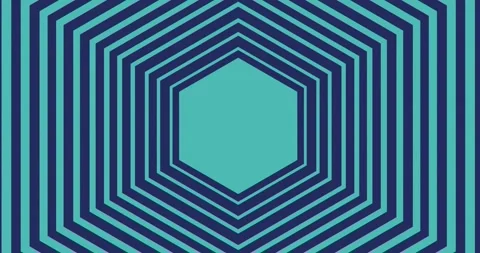 expanding hexagon line background animat... | Stock Video | Pond5