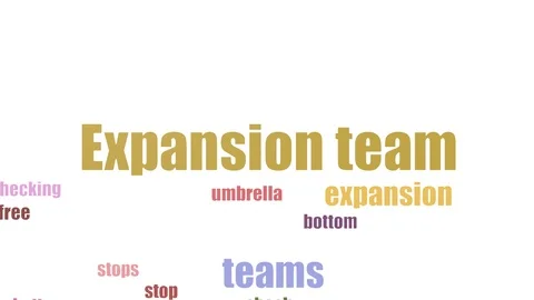 Expansion Team Tag Cloud Animated On Whi... | Stock Video | Pond5