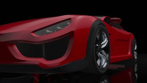Expensive Sport Car 3D Animation | Stock Video | Pond5