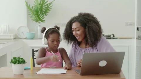 Experienced African woman, tutor is enga... | Stock Video | Pond5