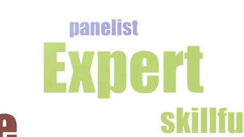 Expert Animated Word Cloud On White Back... | Stock Video | Pond5