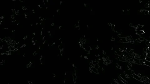 Music Notes Alpha Stock Footage ~ Royalty Free Stock Videos | Pond5