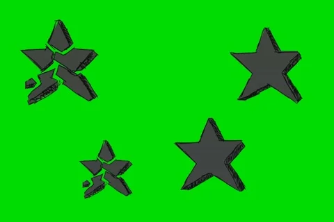 Exploding Black Stars - Animation - Hand... | Stock Video | Pond5