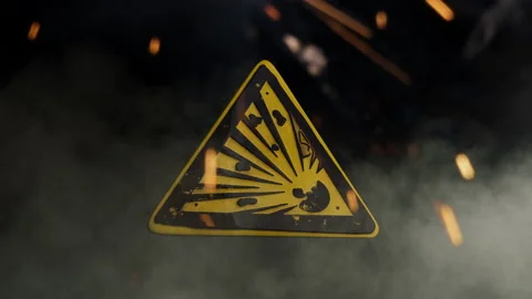 Exploding Bombhazard Symbol Stock Footage ~ Royalty Free Stock Videos ...