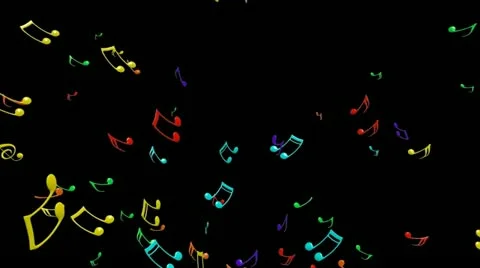 Music Notes Alpha Stock Footage ~ Royalty Free Stock Videos | Pond5