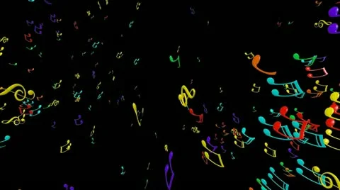 Music Notes Alpha Stock Footage ~ Royalty Free Stock Videos | Pond5