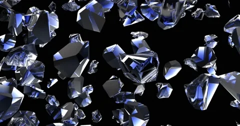 Exploding frosted blue ice. Rectangle fr... | Stock Video | Pond5