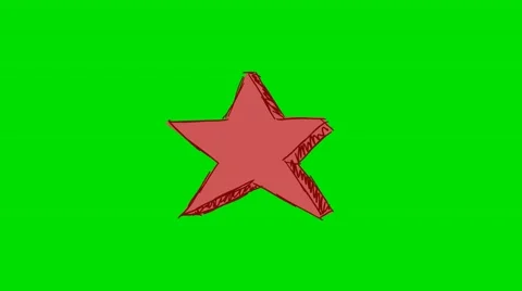Exploding Red Star - Animation - Hand-Dr... | Stock Video | Pond5