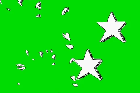 Exploding White Stars - Animation - Hand... | Stock Video | Pond5