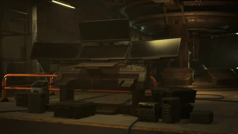 Exploring a high tech underground bunker... | Stock Video | Pond5