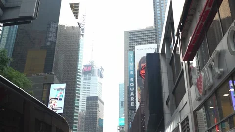 Exploring Times Square During a Bustling... | Stock Video | Pond5