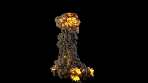 Nuclear Explosion Alpha Stock Video Footage | Royalty Free Nuclear ...