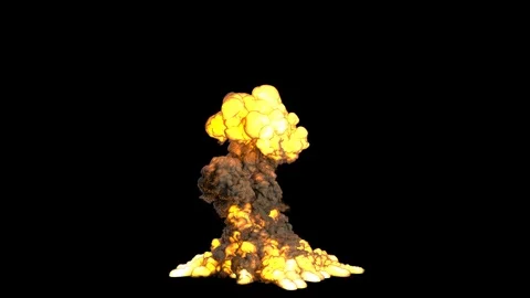 Nuclear Explosion Alpha Stock Video Footage | Royalty Free Nuclear ...